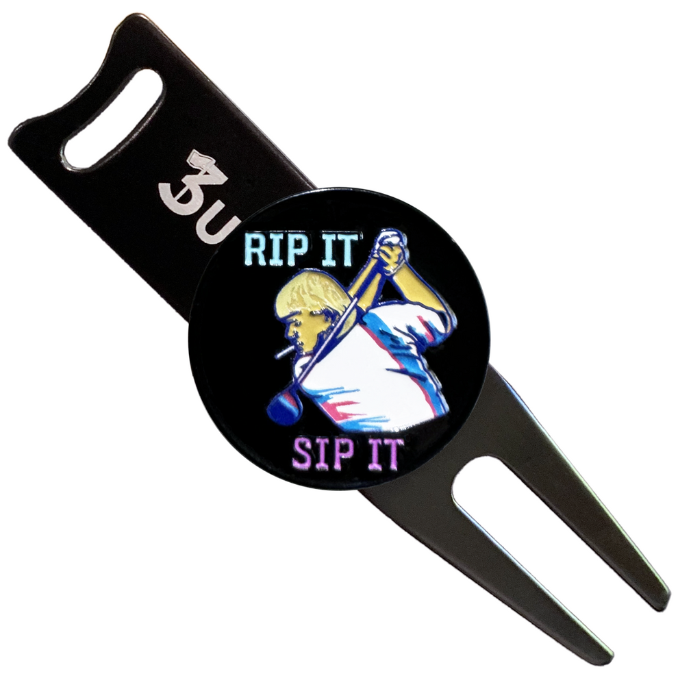 'Rip It & Sip It' Golf Marker – 3 Under Par
